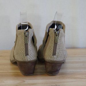 Adam Tucker | Shoes | Adam Tucker By Me Too Perforated Suede Ankle Boot ...